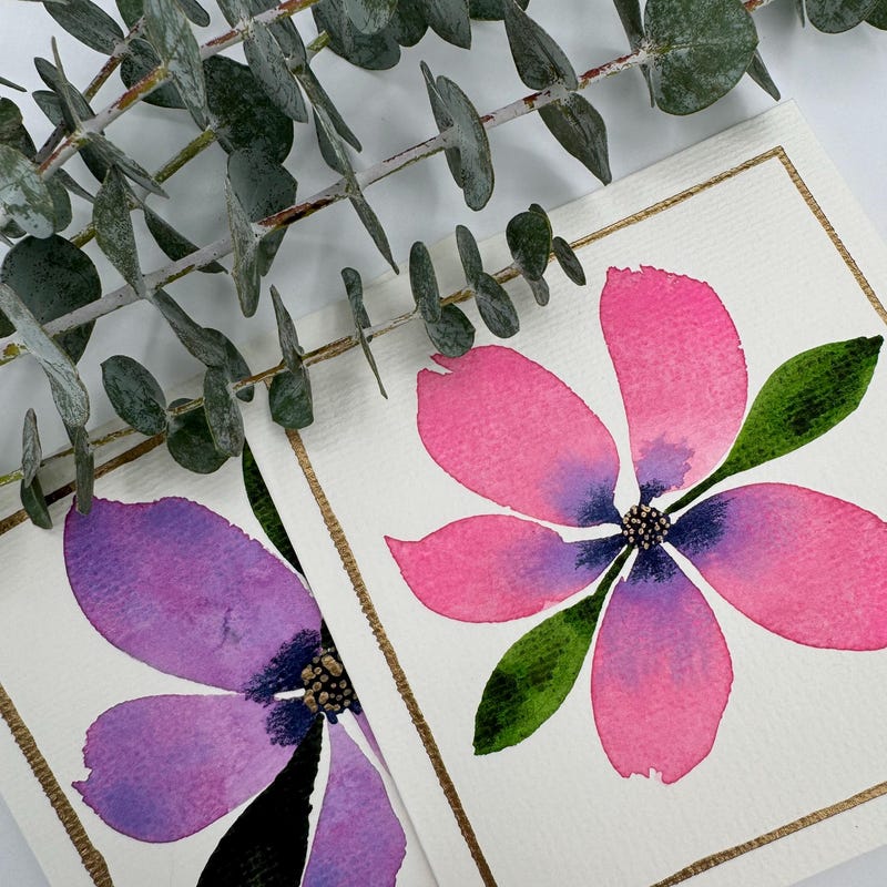 Watercolor Greeting Cards - Etsy