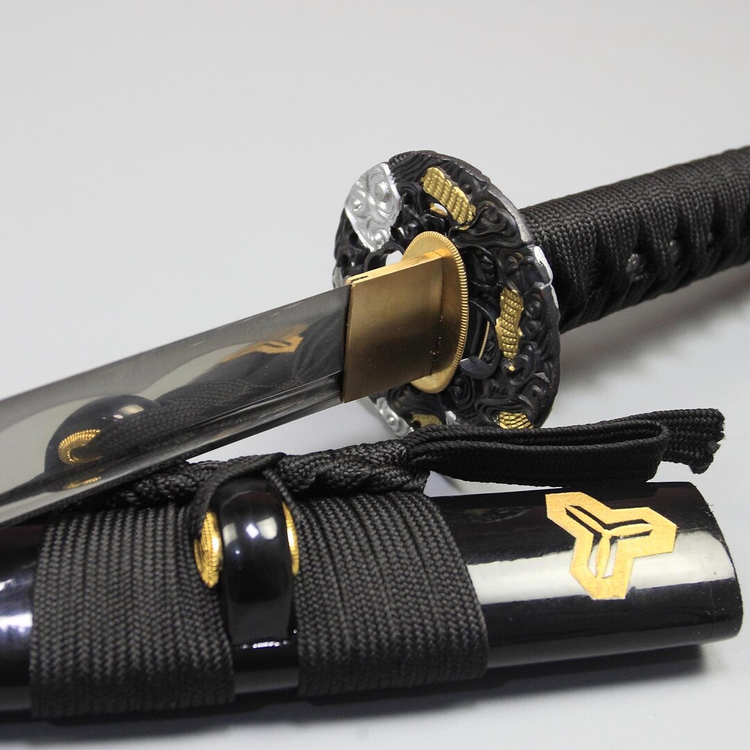 Handmade Japanese Katana Sword Real Full Tang Samurai Sword Machete ...