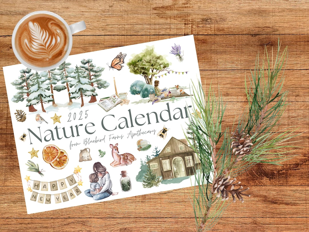 2025 Nature Calendar Printable | Christmas | School | Homeschool ...