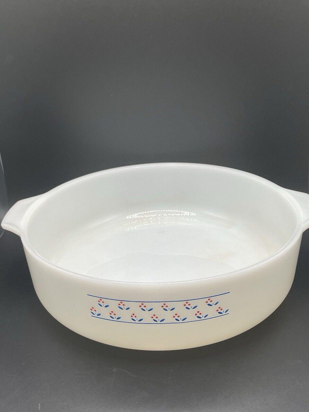 Vintage Dynaware Casserole Dish With Tulip Pattern Made in Brazil ...