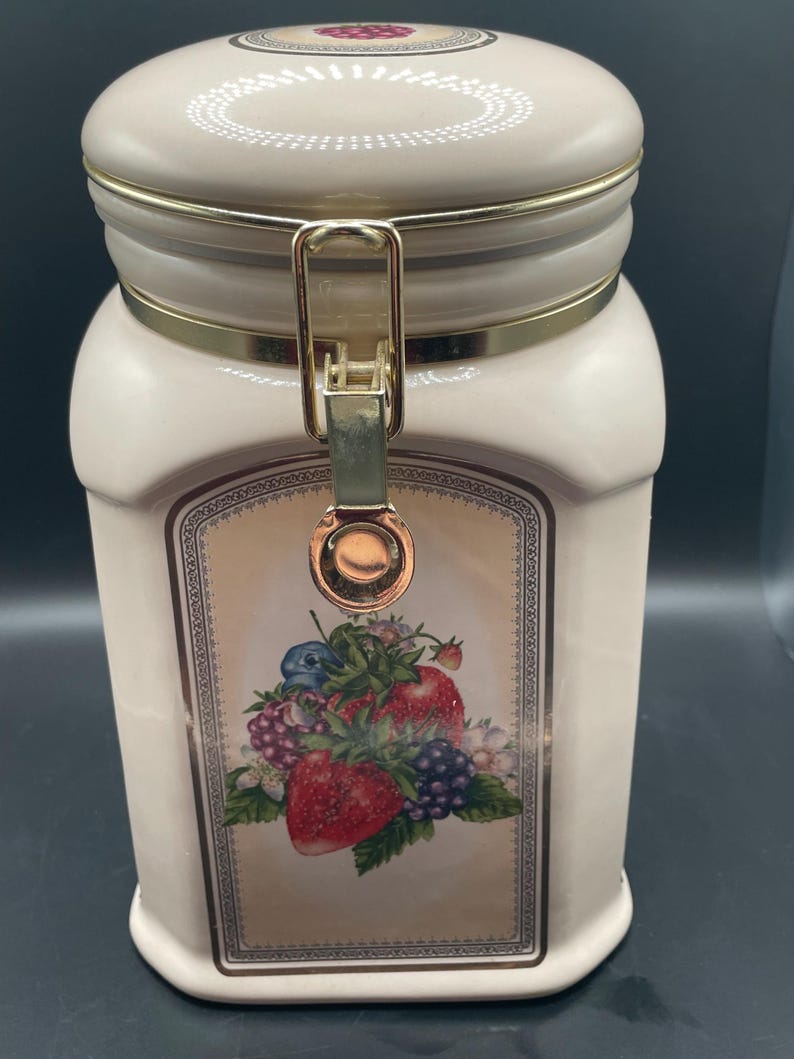Knotts Berry Farm Foods Ceramic Canister Cookie Jar With Tilted Top ...