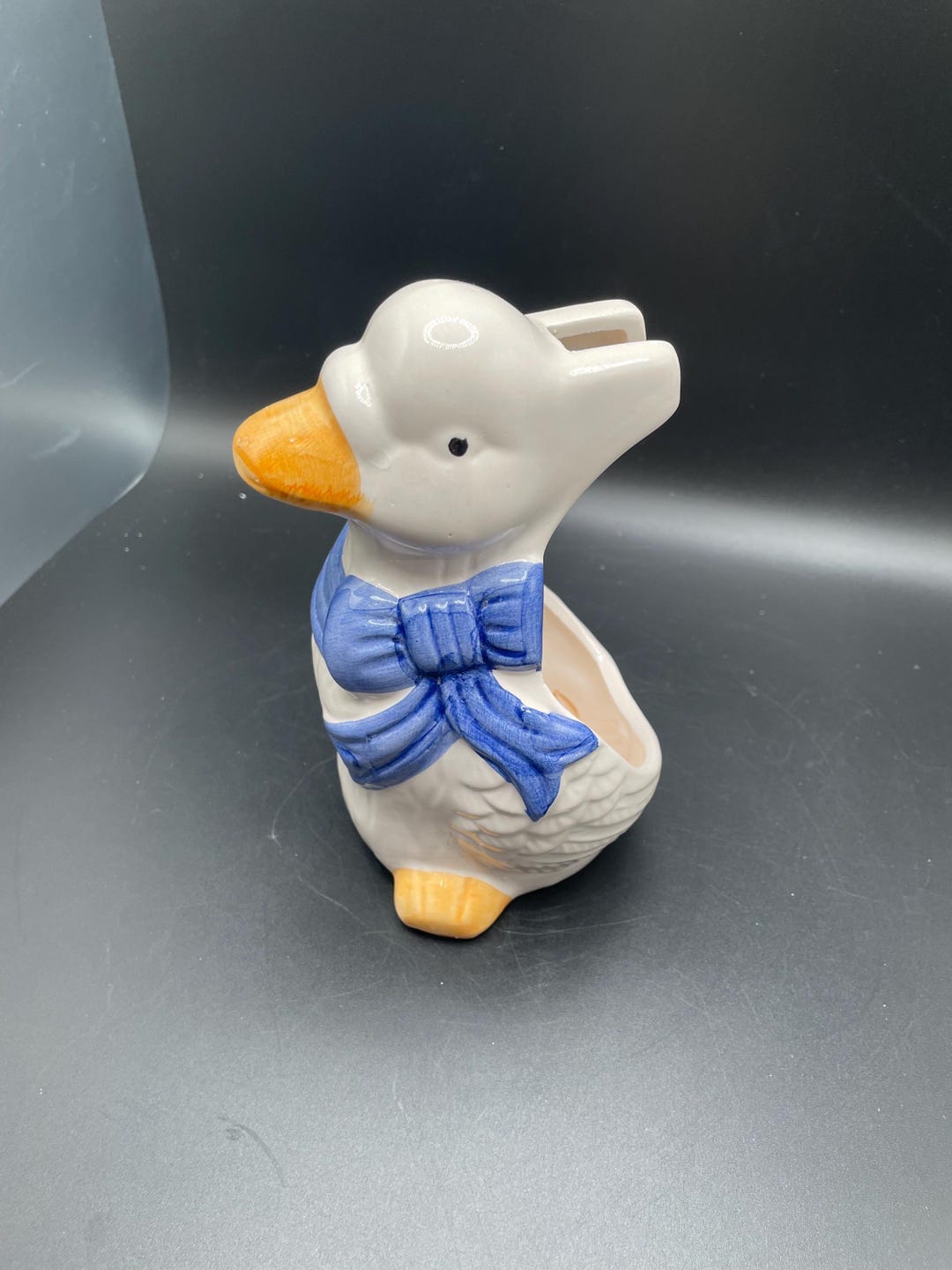 Vintage 1980's Ceramic Mother Goose Upright Spoon Holder - Etsy