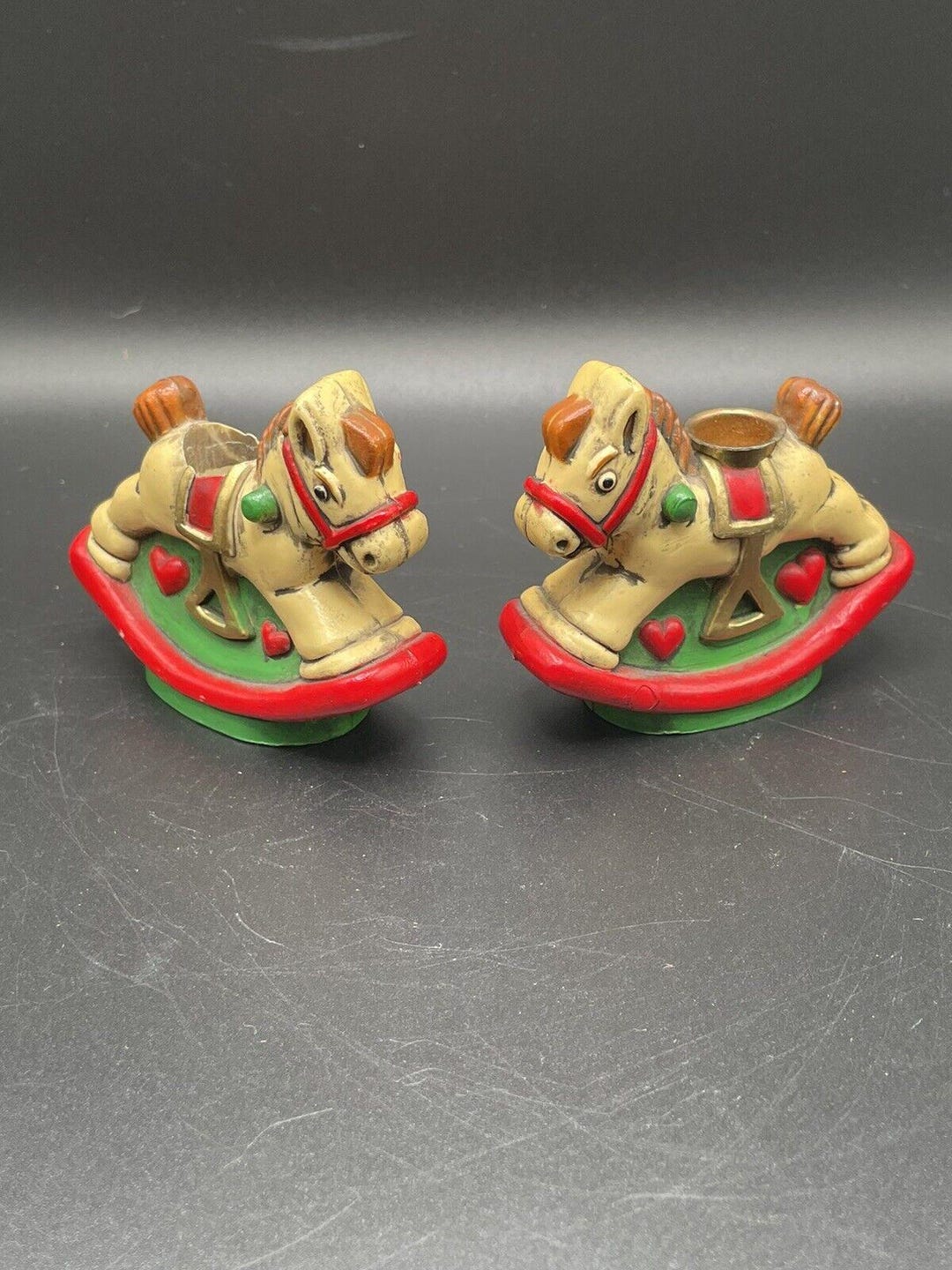 Rocking Horse Candles by Holiday Memories Collector Ornament Vintage - Etsy
