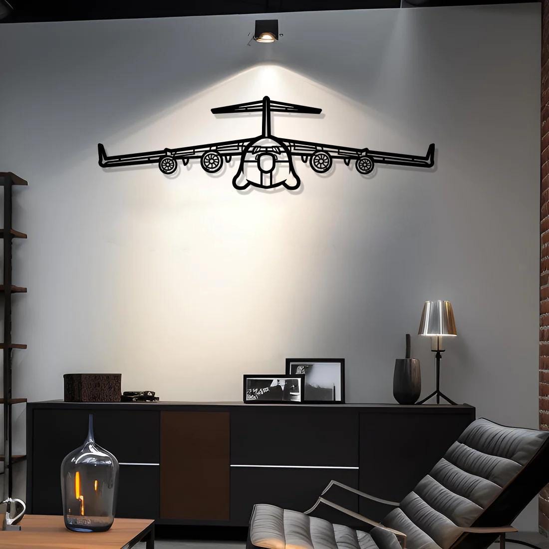 Aircraft C17 Decor Metal Wall Art Military Aviation Decor, USAF Gift ...
