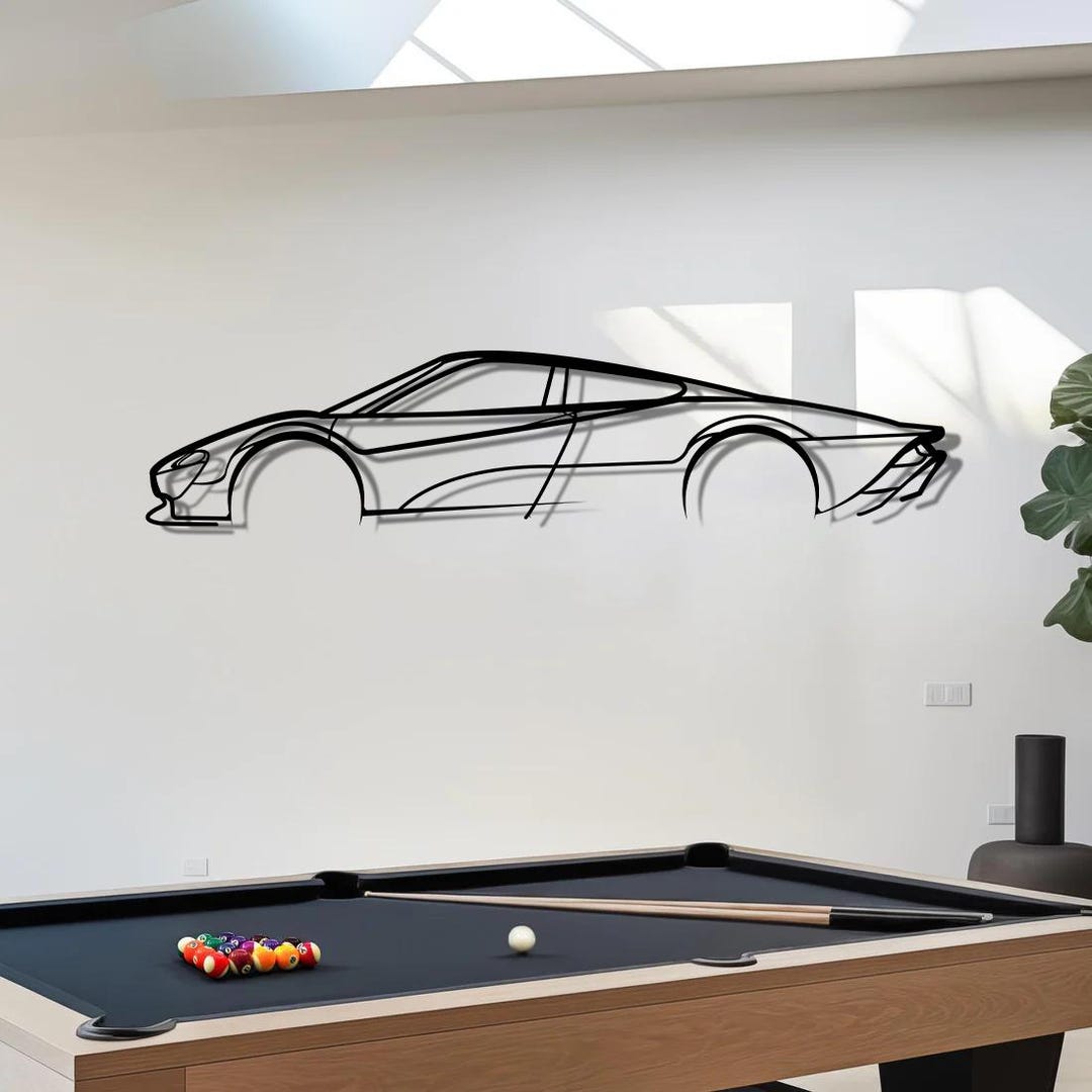 Metal Wall Art Luxury Supercar Decor Sophisticated Auto Wall Art for ...