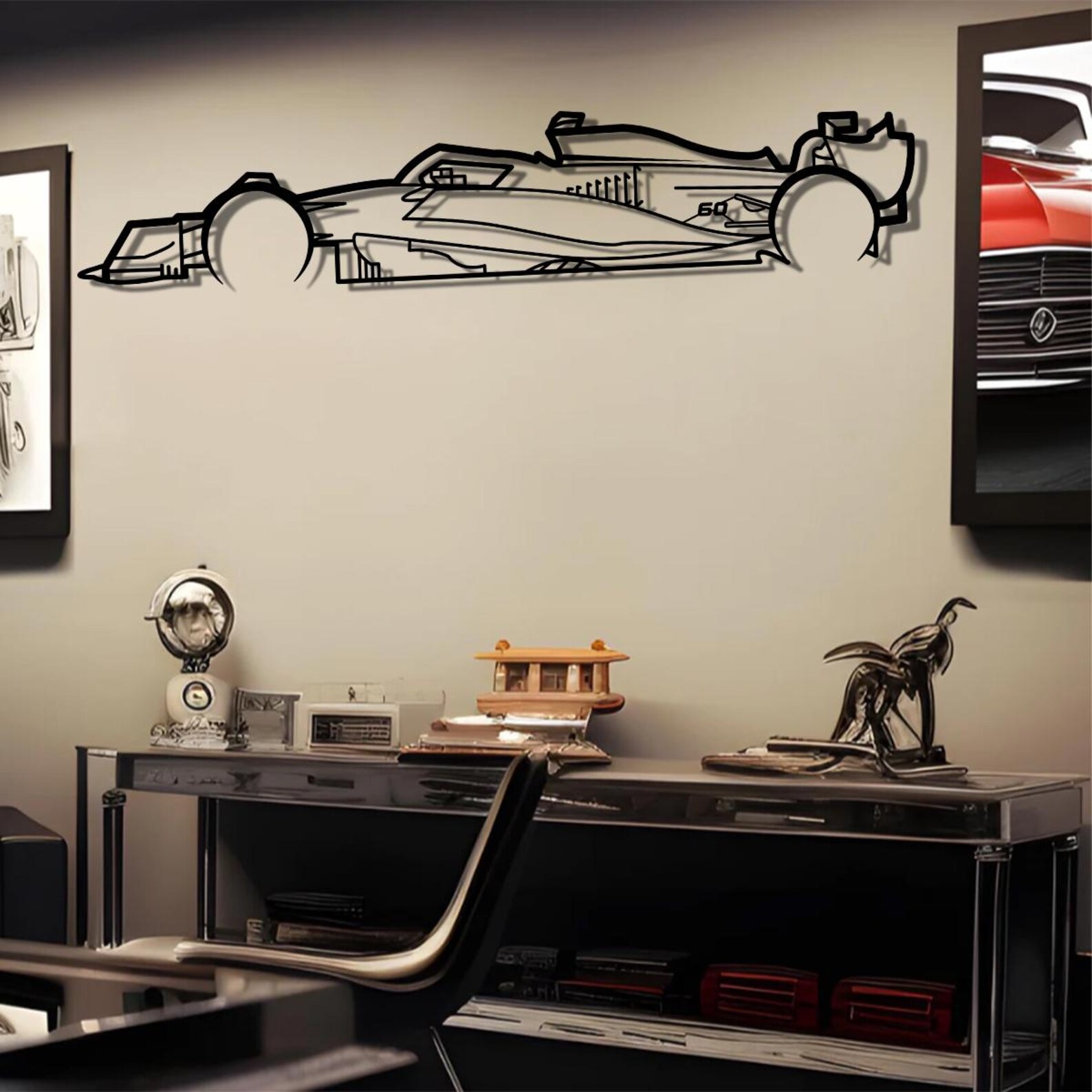 Sports Car Wall Art, Metal Car Decor, Dream Car Art, Auto Enthusiast ...