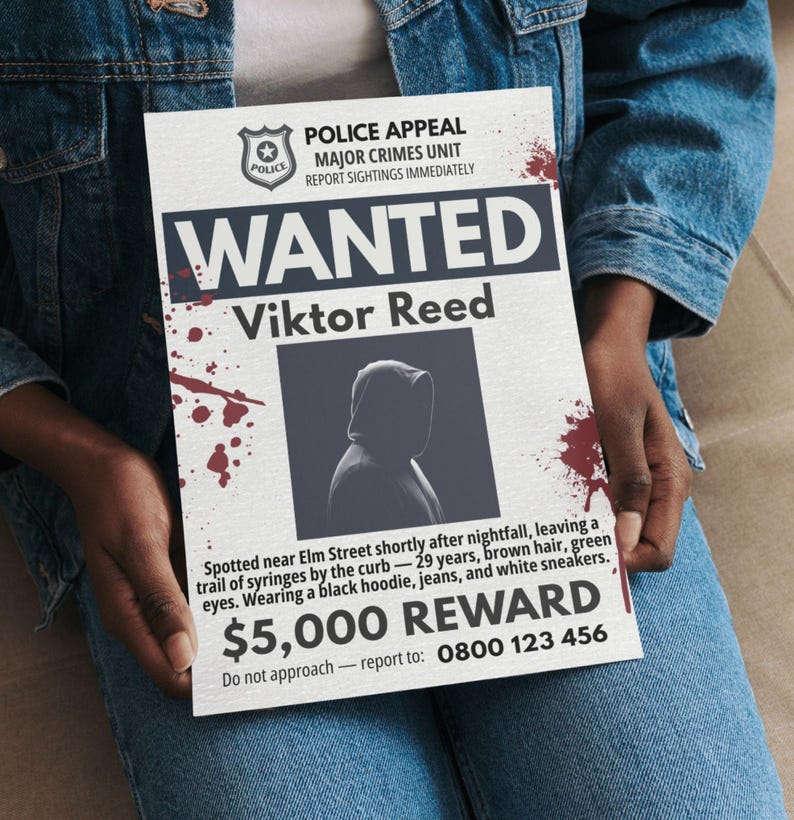 Editable Halloween Wanted Poster, Spooky Party Sign, Scary Party Decor ...