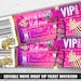 Movie Night VIP Ticket Invitation, Cinema Birthday Party Invite, Hot ...