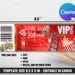 Movie Night VIP Ticket Invitation, Cinema Birthday Party Invite, Red ...