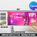 Movie Night VIP Ticket Invitation, Cinema Birthday Party Invite, Hot ...