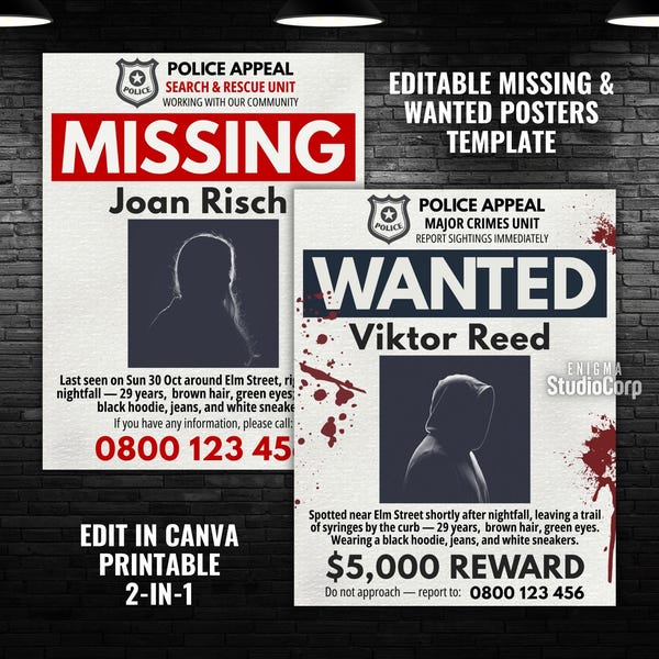 Missing Person Sign Halloween - Etsy