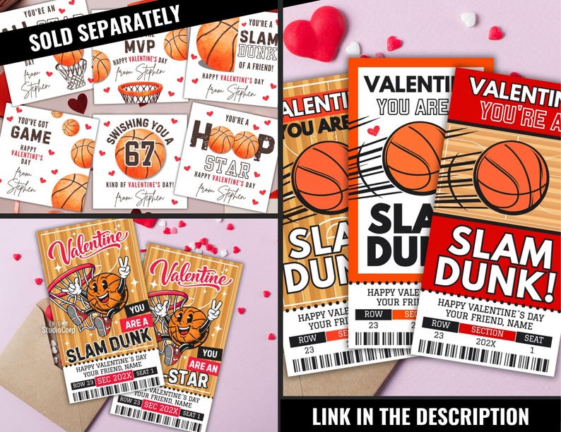 Basketball Bruh Valentine Cards Printable, Funny Valentines Day Cards ...