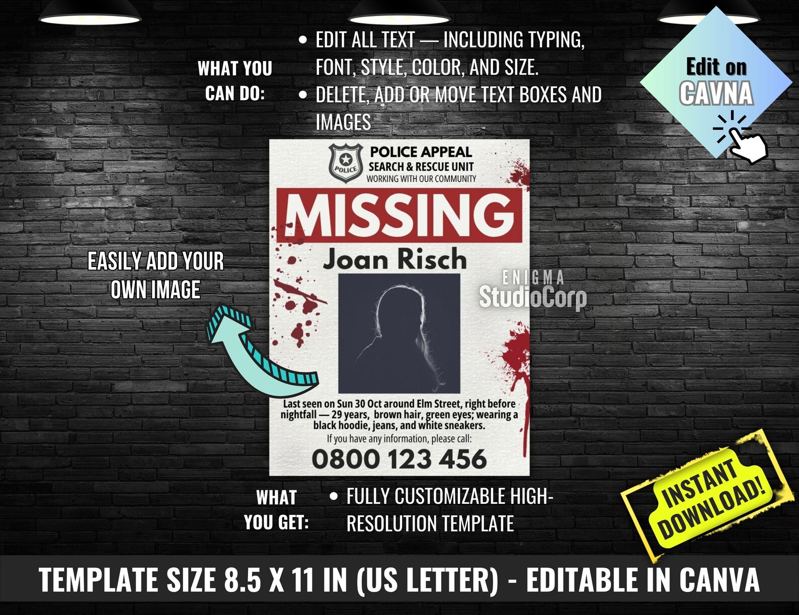 Editable Halloween Missing Poster, Spooky Party Sign, Scary Party Decor ...