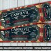 Halloween Carnival Ticket Invitation, Scary Carnevil Chalkboard Circus ...