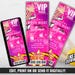 Movie Night VIP Ticket Invitation, Cinema Birthday Party Invite, Girls ...