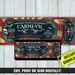 Halloween Carnival Ticket Invitation, Scary Carnevil Chalkboard Circus ...