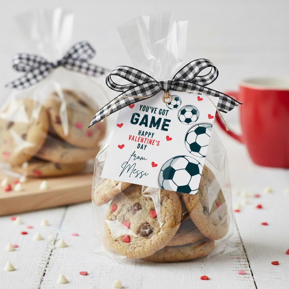 Soccer Valentine Cards, Printable Kids Valentine’s Day Gift Tags Bundle ...