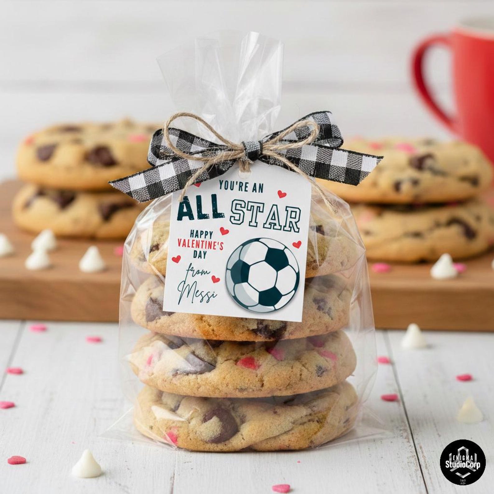 Soccer Valentine Cards, Printable Kids Valentine’s Day Gift Tags Bundle ...