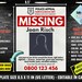 Editable Halloween Missing Person Sign, Printable Spooky Party Poster ...