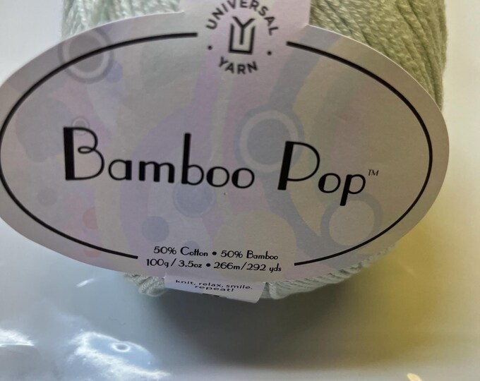 Bamboo Pop Yarn- 121 Lily Pad - Etsy