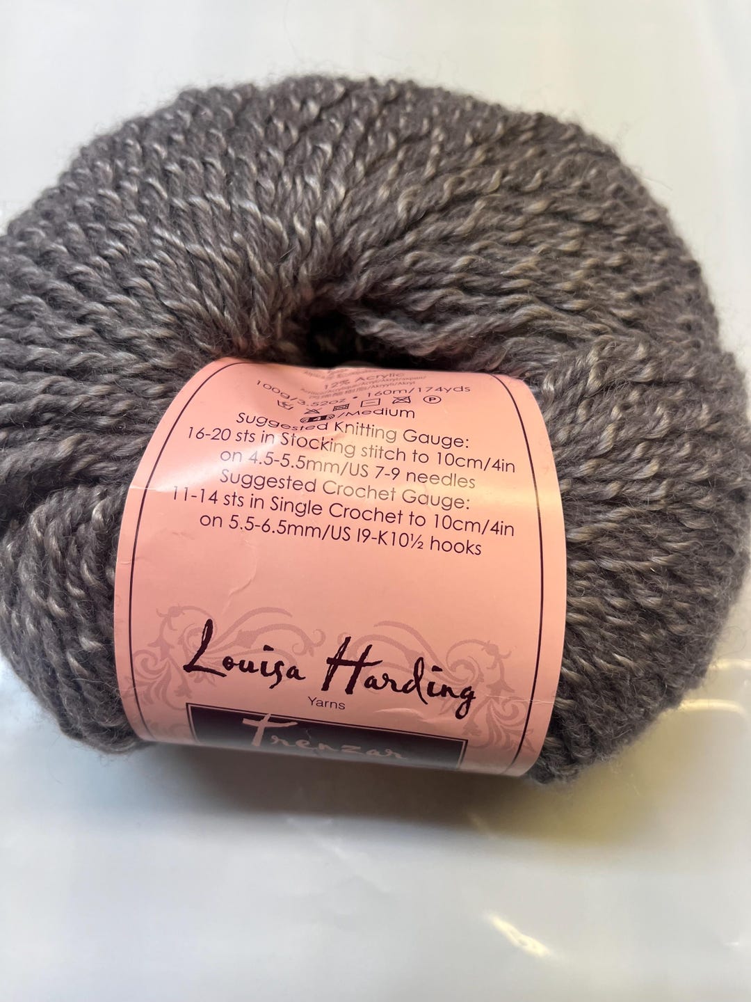 Louisa Harding Trenzar Yarn- #310 Storm - Etsy