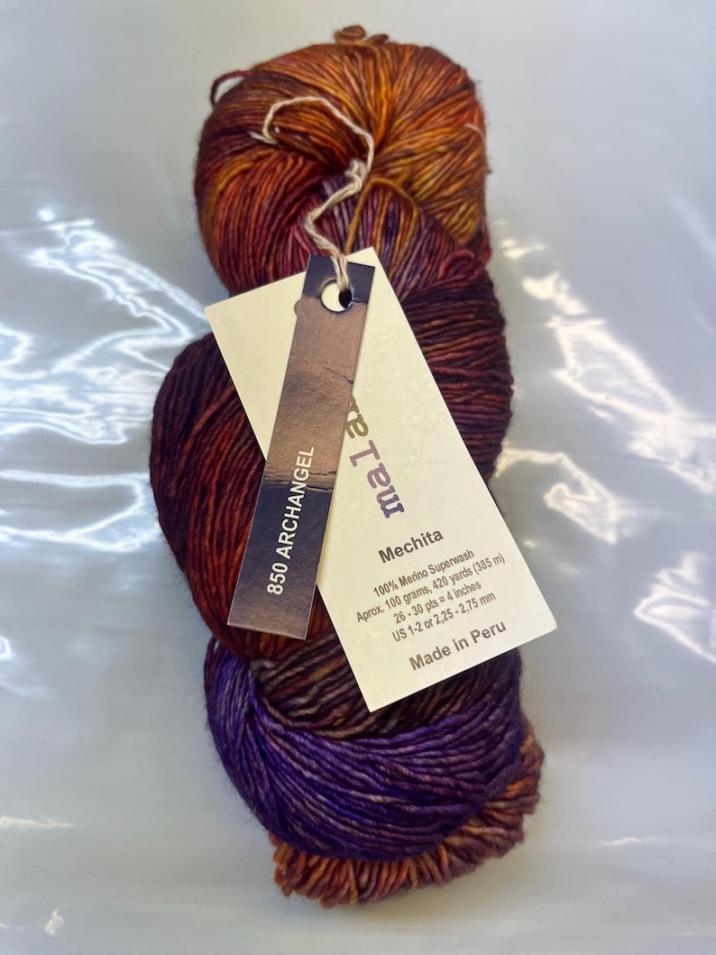 Malabrigo Mechita Fingering Yarn, Superwash Merino Wool Yarn- Archangel ...