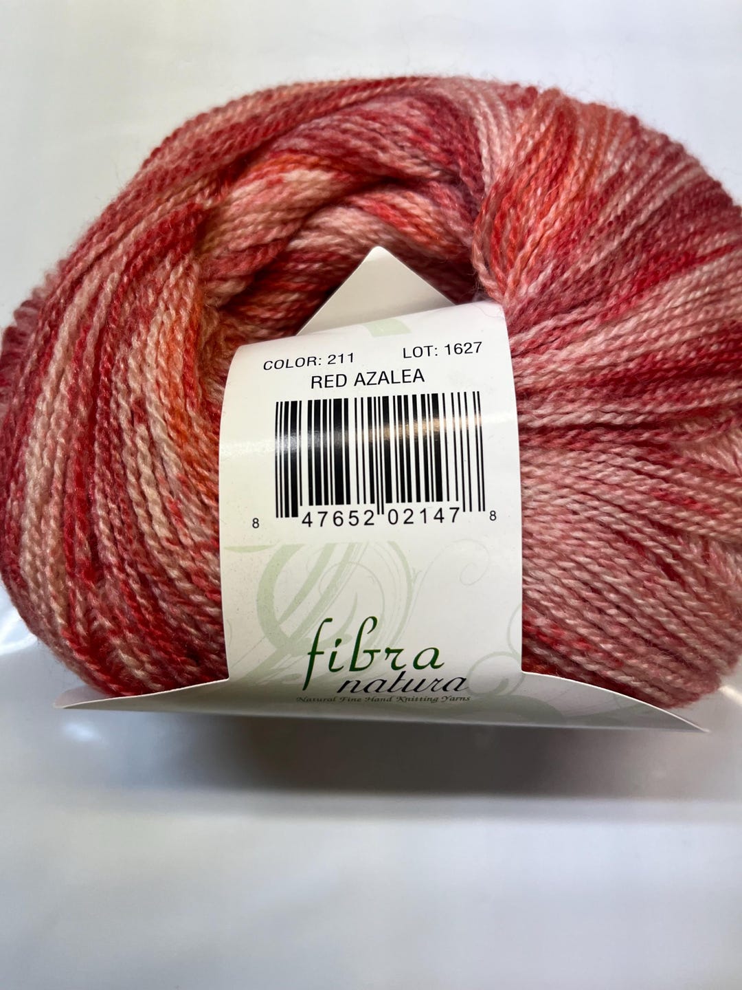 Fibra Natura Yarn, Whisper Lace-red Azalea - Etsy