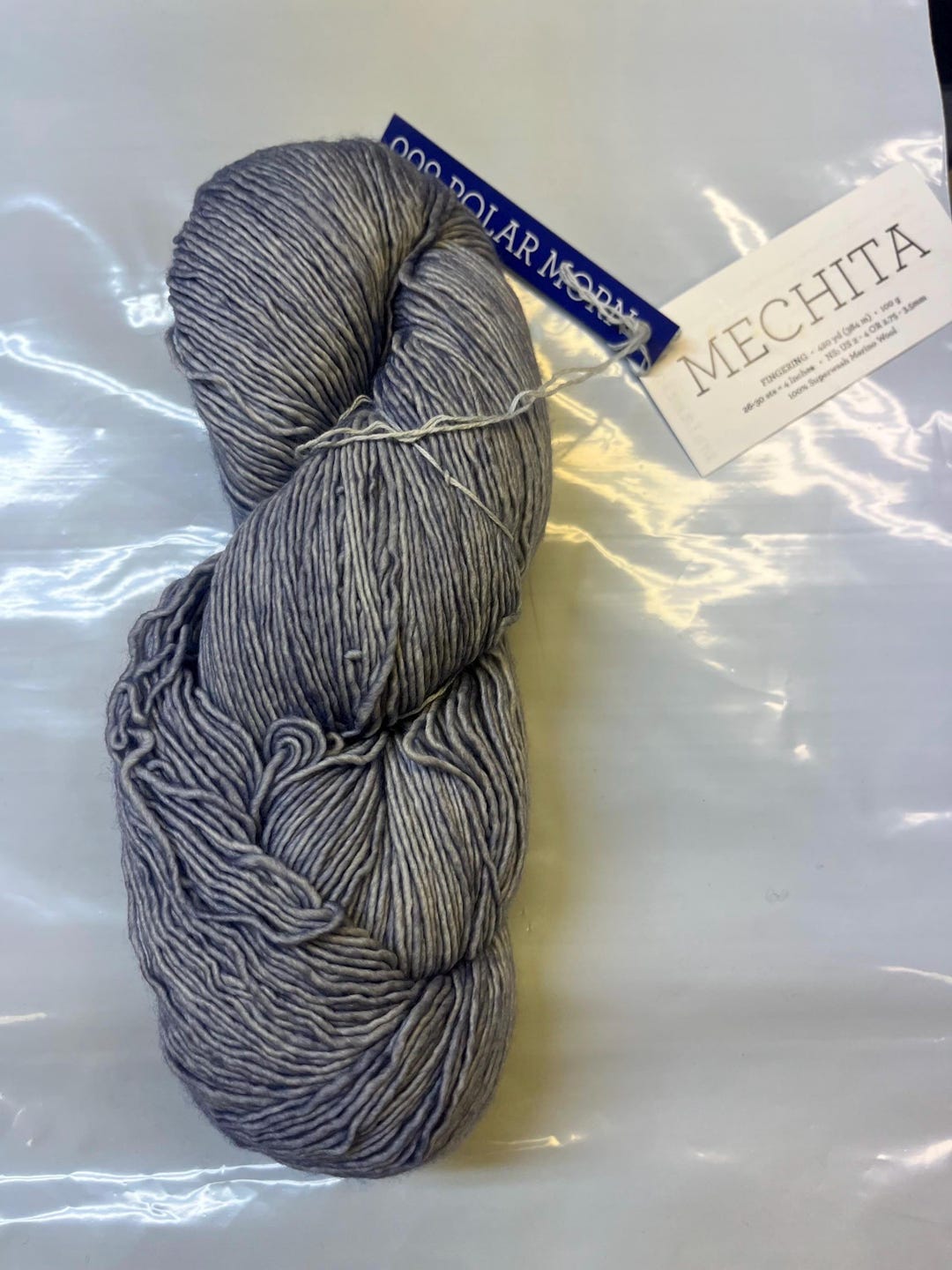 Malabrigo Mechita Fingering Yarn, Superwash Merino Wool Yarn- Polar ...