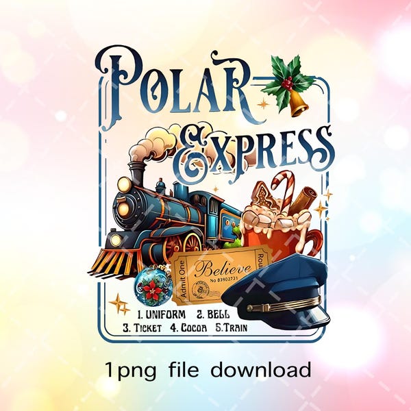 Polar Express Png - Etsy