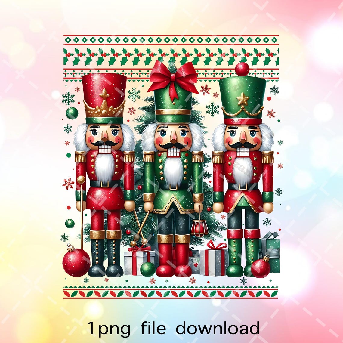 Nutcracker Friends PNG, Ugly Christmas PNG, Christmas Png, Retro ...