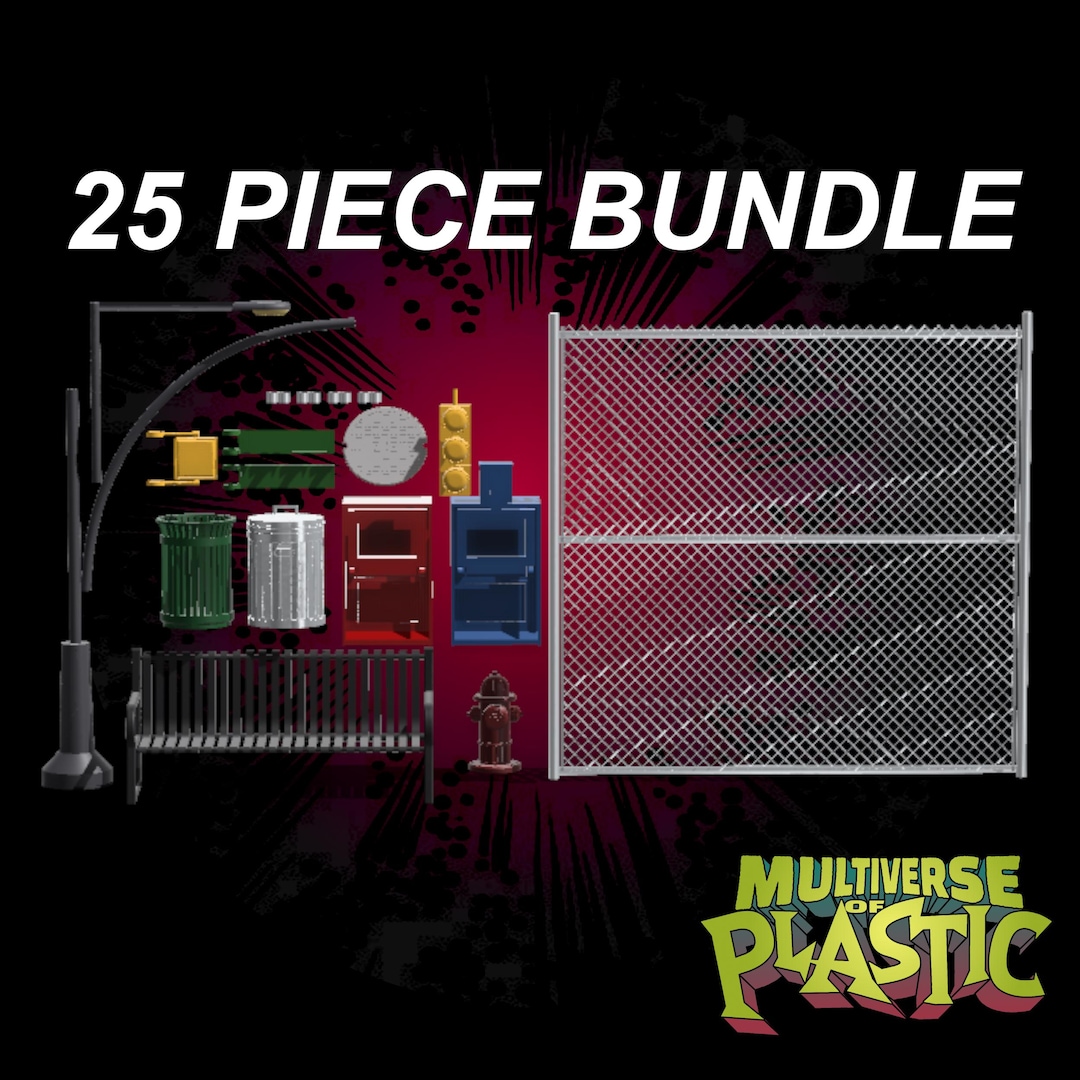 Street Prop Pack - 25 Piece Diorama Accessory Set Street Prop Pack for ...