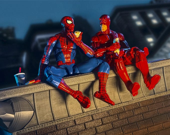 Rooftop Diorama Base for Action Figures - Marvel Legends, DC Multiverse ...