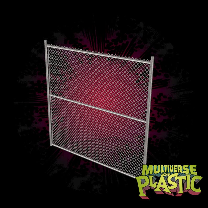 PRE-ORDER: Chainlink Fence 3D Printed Diorama Accessory for 6 Inch ...
