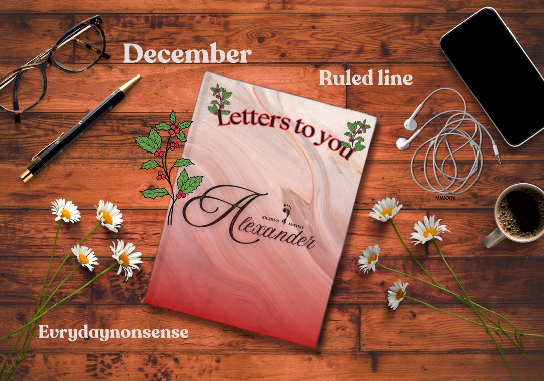 December's Holly-letters to You-personalized Baby Book-custom Name and ...