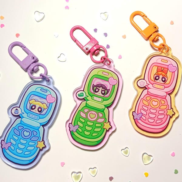 Powerpuff Girls Keychain - Etsy