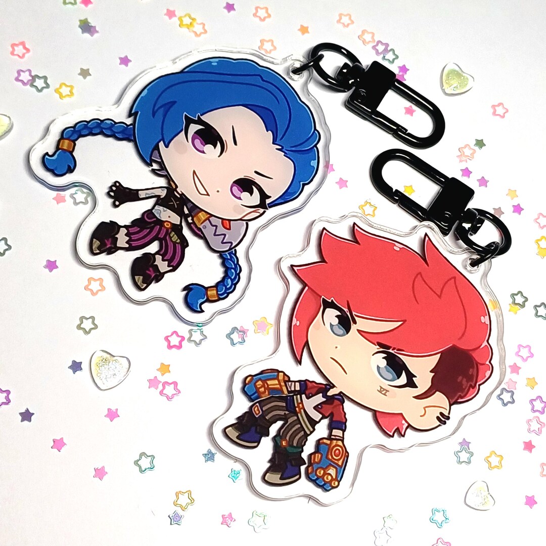 ARCANE Keychains & Stickers | Jinx, Vi - Etsy