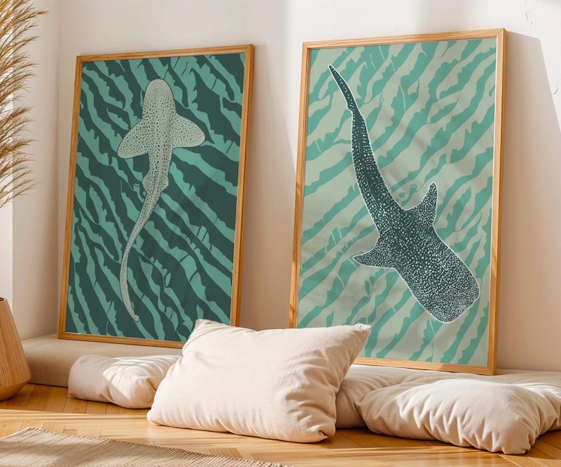 Polka-dotted Shark Bundle - Whale & Zebra Shark Pack - Marine Biology ...