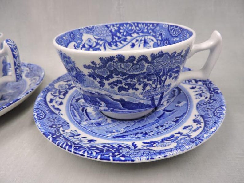 Spode Blue Italian C.1816 England Tea Cup&saucer (s) #1491 - Etsy