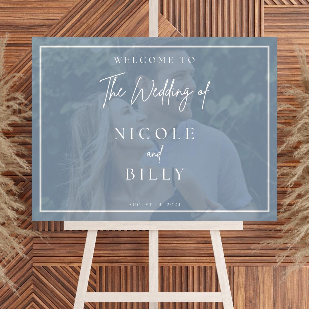 Custom Wedding Welcome Signs, Personalized/printable Wedding Welcome ...