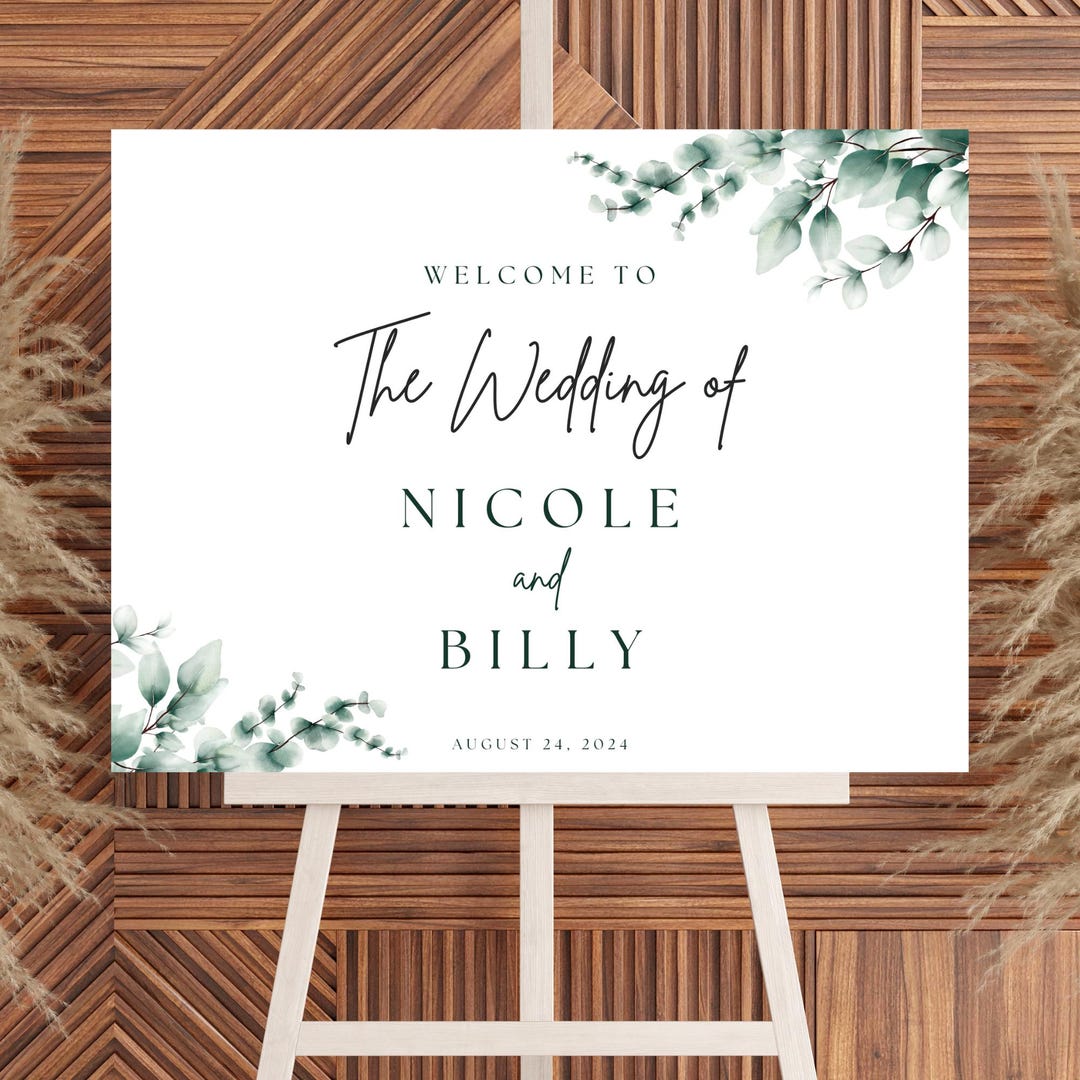 Custom Wedding Welcome Signs, Personalized/printable Wedding Welcome ...