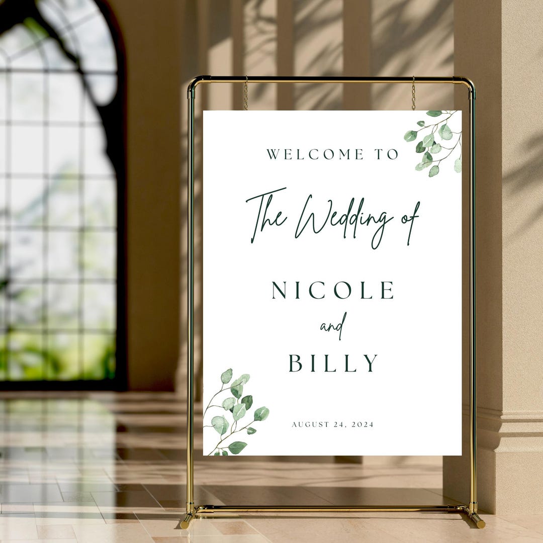 Custom Wedding Welcome Signs, Personalized/printable Wedding Welcome ...