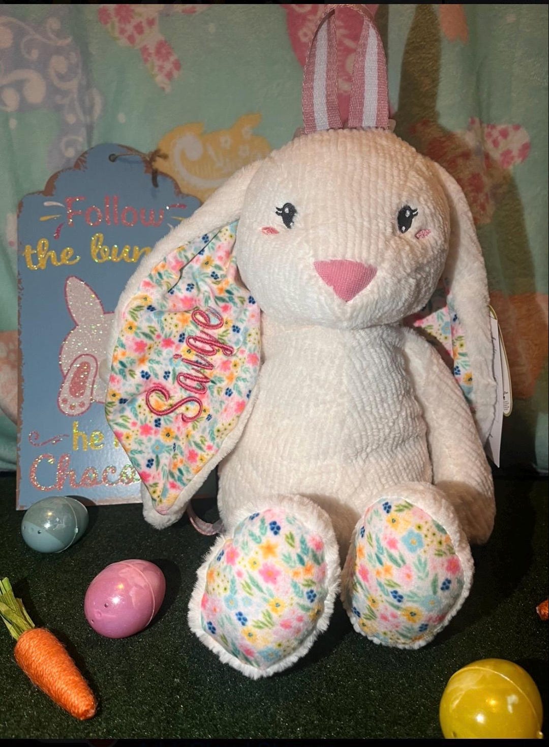 Bunny Plush Backpack Personalized - Etsy