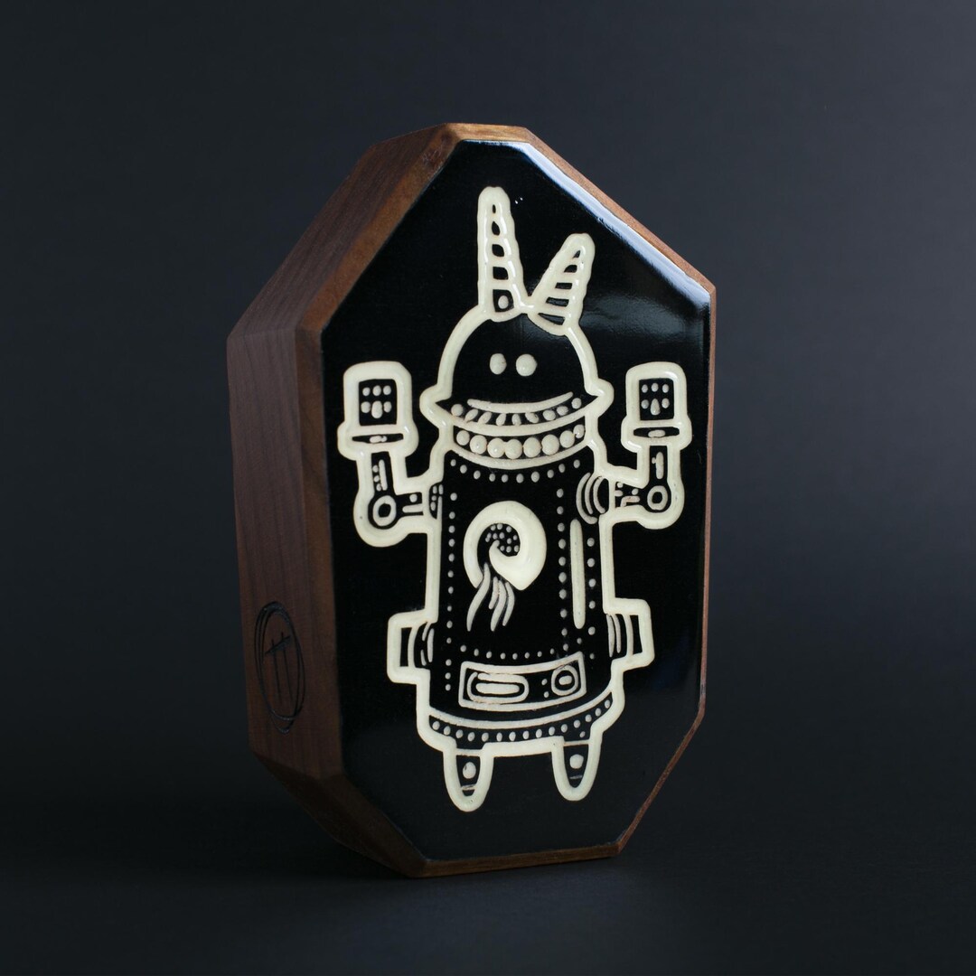 Calming Home Decor Talisman Glow in the Dark Self Care Accent Artisan ...
