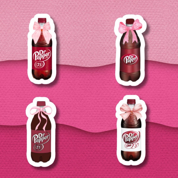 Dr Pepper Matte Vinyl Stickers - Etsy
