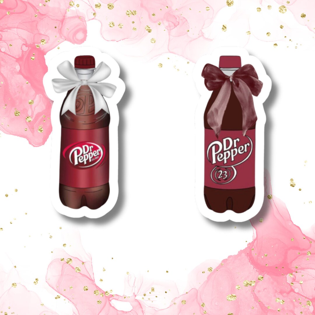 Dr Pepper 2 Pack Matte/holographic Vinyl Stickers - Etsy