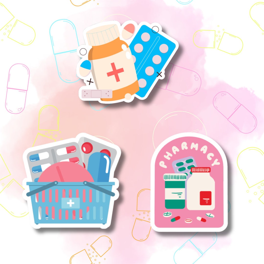 Pharmacy Stickers / Healthcare Stickers Matte / Holographic (3pack) - Etsy