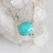 Rose Cut Turquoise Diamond Pendant Necklace - Etsy