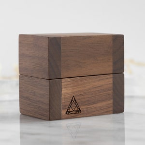 Handcrafted Black Walnut Ring Box - Etsy