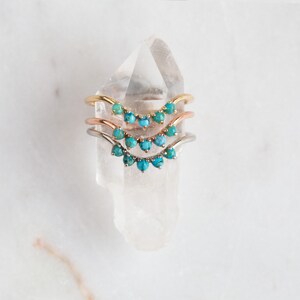 Turquoise Sunburst Wedding Band - Etsy