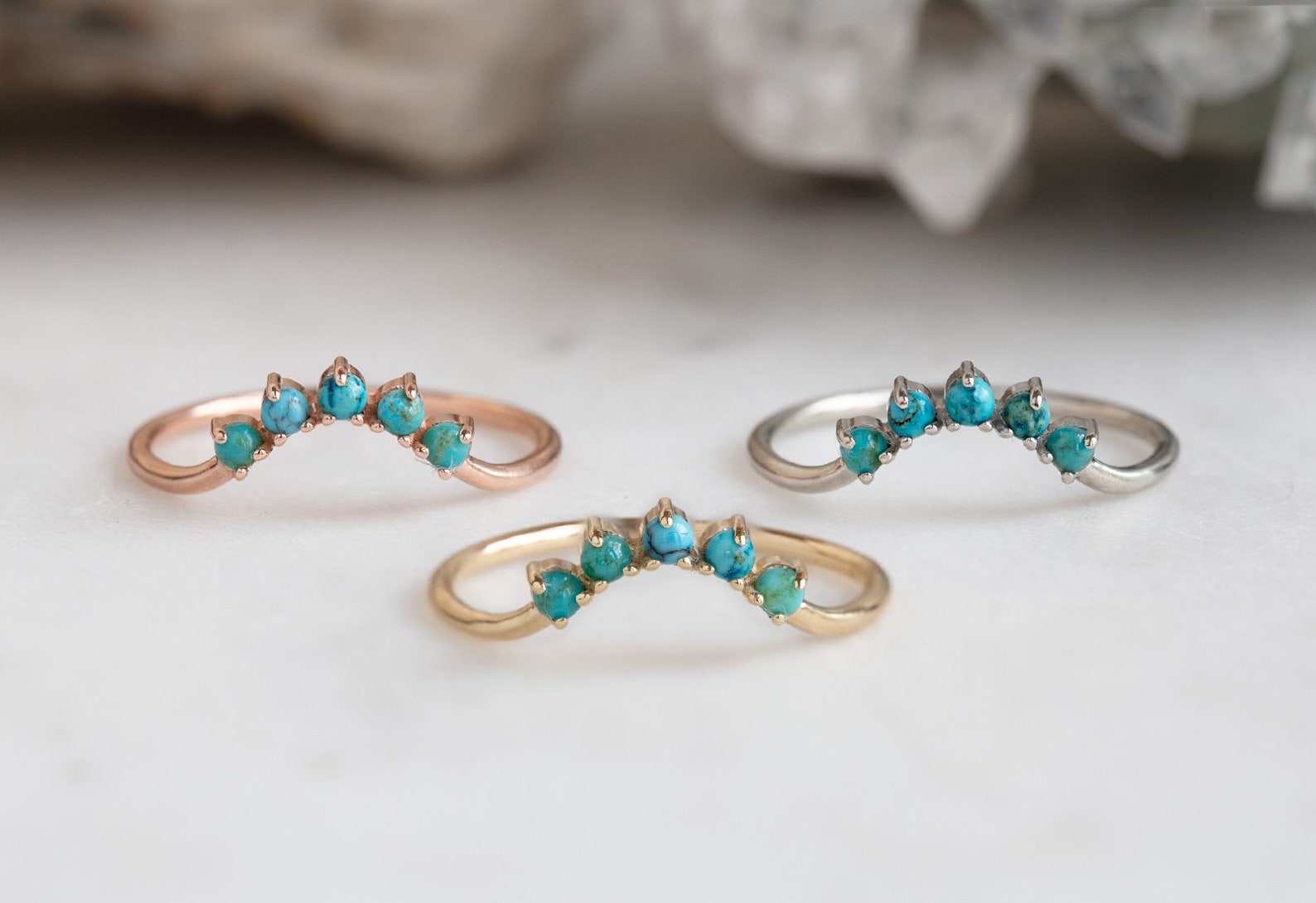 Turquoise Sunburst Wedding Band | Etsy